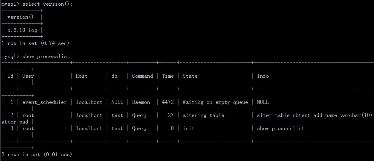 MySQL5.6在线DDL更改表测试 - 星哥玩云