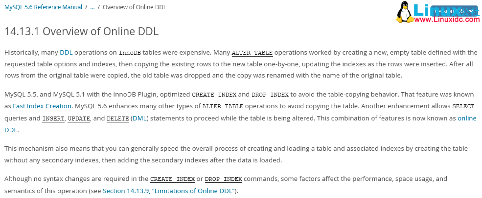 MySQL5.6在线DDL更改表测试 - 星哥玩云